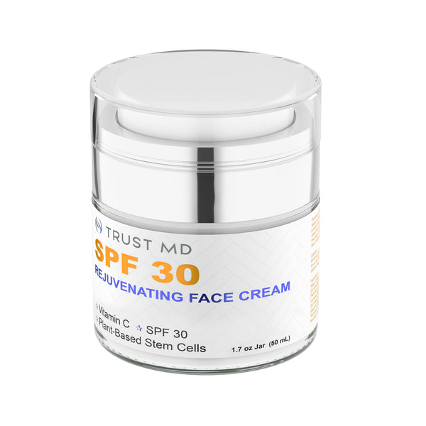 SPF 30 Face Cream- Zinc, Vitamin A, B, C, & E – TrustMD | Skin and ...
